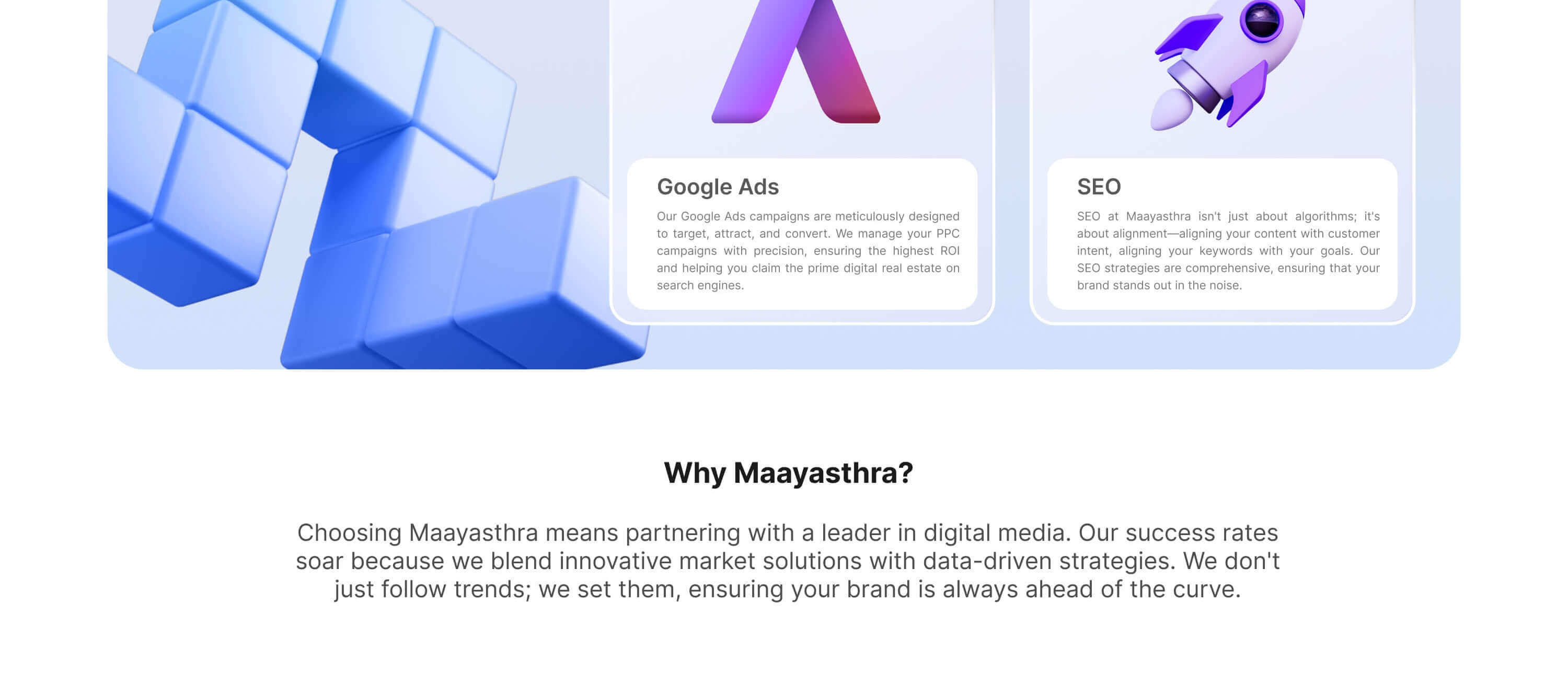 Maayasthra | Services
